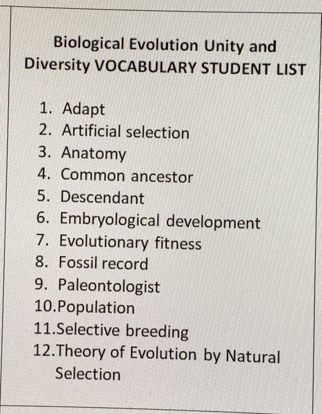Science BIOLOGICAL EVOLUTION-UNITY AND DIVERSITY Teacher Resource Supp ...