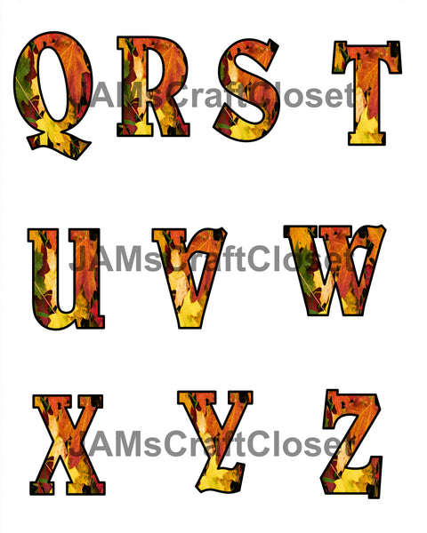 ALPHABET SET Digital Graphic Design Typography Clipart SVG-PNG Sublima ...