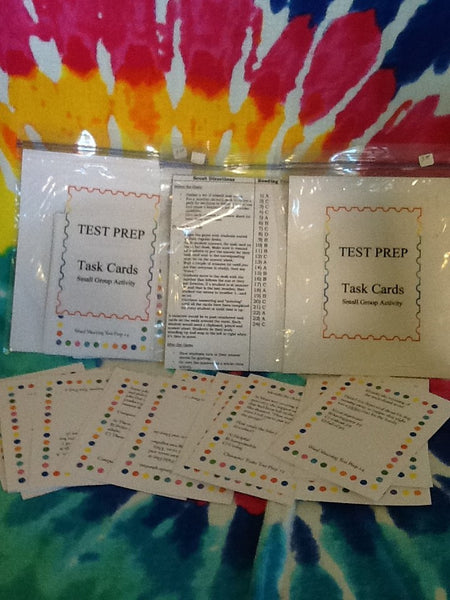Test Prep Reading Skills Task Cards With ANSWER KEY Small Group Activi ...