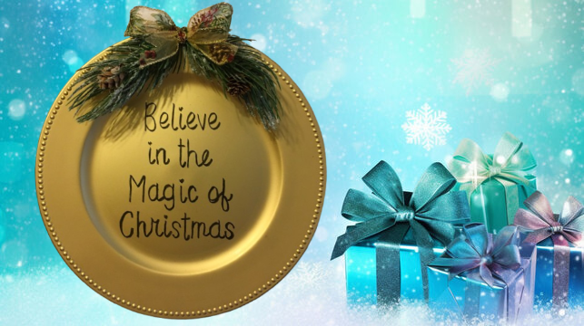 Dollar Tree Plastic Gold CHARGER PLATE Christmas Holiday Wall Art BELI ...