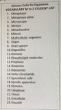 Science FROM CELLS TO ORGANISMS Teacher Resource Supplemental Vocabula ...