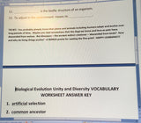 Science BIOLOGICAL EVOLUTION-UNITY AND DIVERSITY Teacher Resource Supp ...