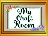 BUNDLE MY CRAFT ROOM SIGNS Digital Graphic Design Crafters Wall Art Do ...
