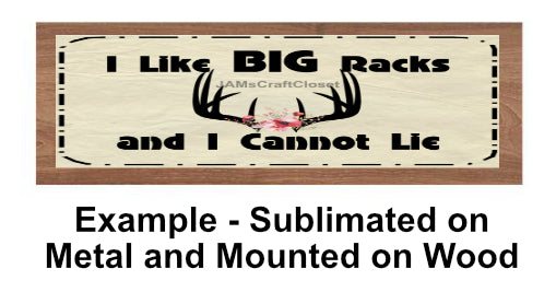 DEER License Plate Digital Graphic Design Download I LIKE BIG RACKS SV ...