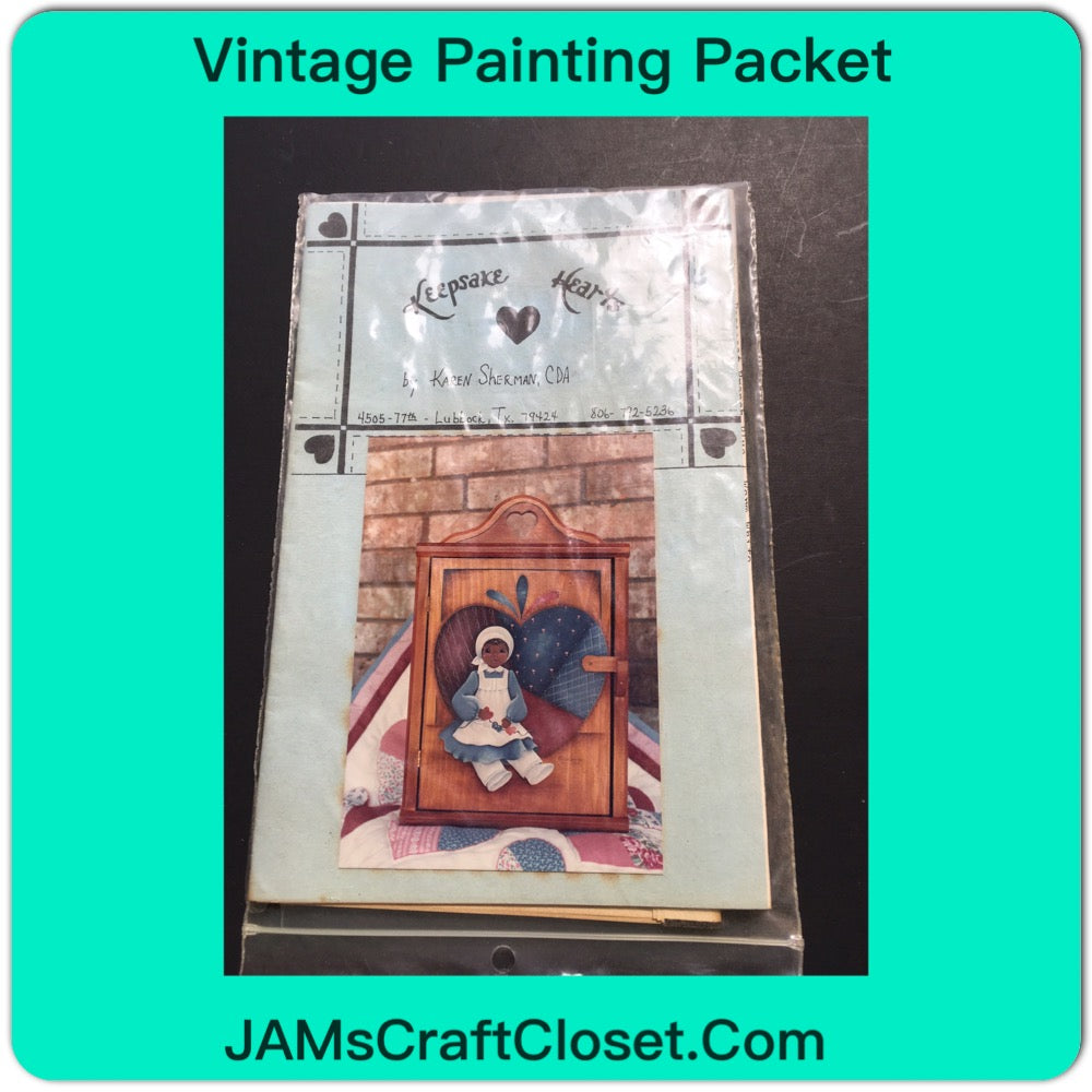 Vintage DIY Painting Packet #7 Ethnic Girl on Heart – JAMsCraftCloset