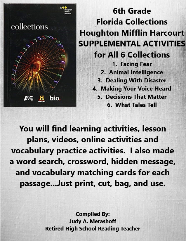 Florida Collections 6th Grade from HMH Houghton Mifflin Harcourt 6th G ...