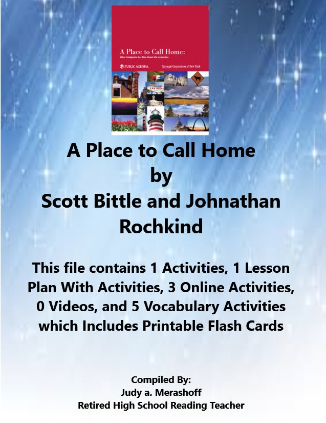 Florida Collection Grade 8 Collection 1 A Place to Call Home Supplemen ...