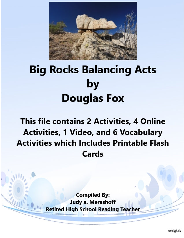 Big Rocks Balancing Acts by Douglas Fox 7th Grade Florida Collections ...