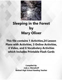 Sleeping in the Forest by Mary Oliver 7th Grade Florida Collections 3 ...