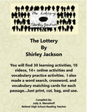 The Lottery by Shirley Jackson from HMH 10th Grade Textbook Collection ...