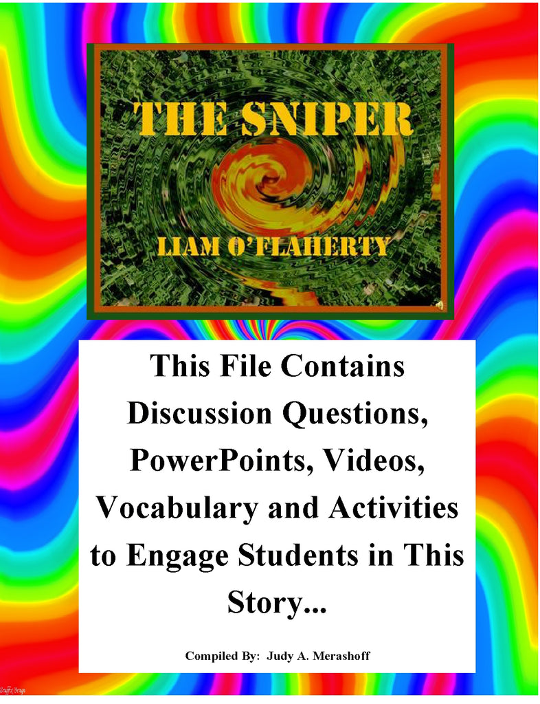 The Sniper by Liam O Flaherty Teacher Supplemental Resources Fun Engag ...