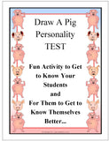 Draw A Pig Personality Test - Analyzing Activity Teacher Supplemental ...