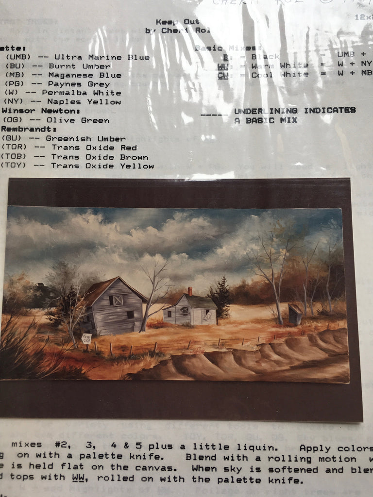 Vintage DIY Painting Packet #15 House and Barn Along the River ...