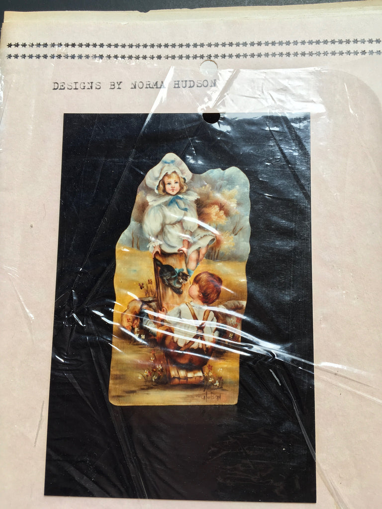 Vintage DIY Painting Packet #11 Kids Playing Outside – JAMsCraftCloset