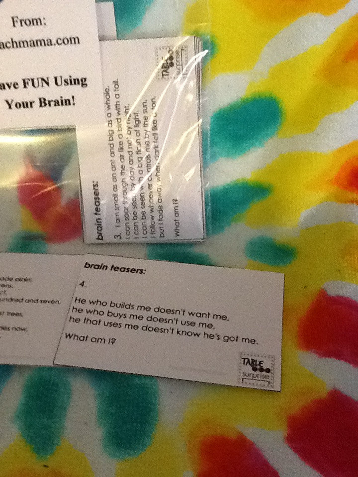 Brain Teasers 16 2x4 Cards With ANSWER KEY – JAMsCraftCloset