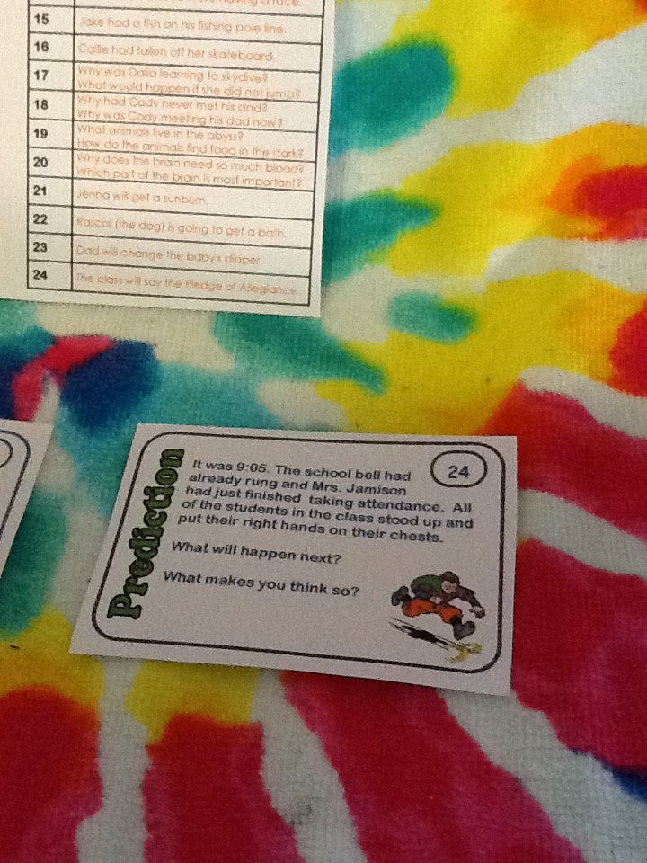 Reading Strategy 24 Task Cards With ANSWER KEY Hands On Activity Teach ...