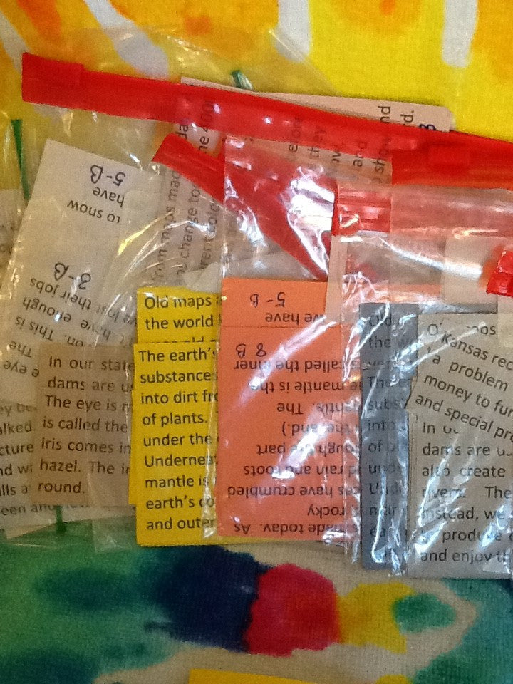 Text Structure Sort Cards Secondary Students Learning Center Graphic O ...