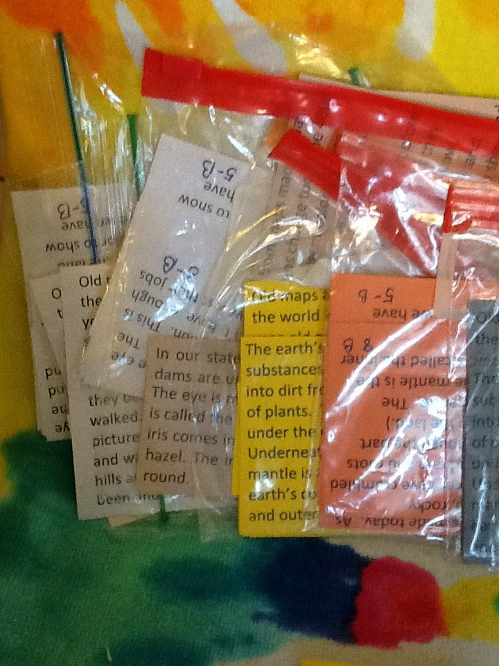 Text Structure Sort Cards Secondary Students Learning Center Graphic O ...