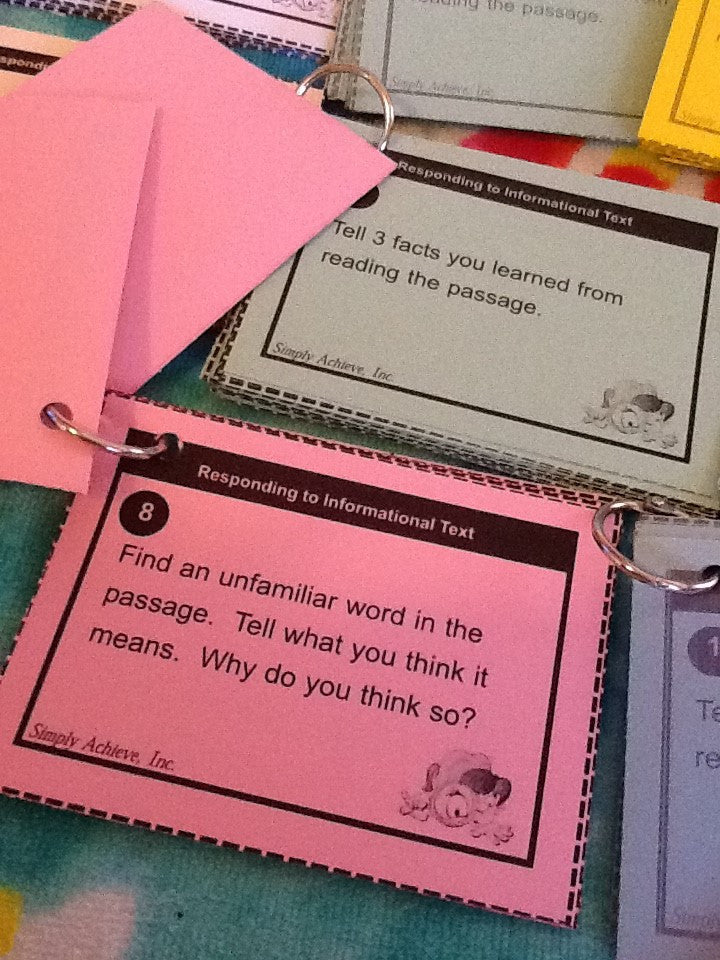 Informational Text Questions 15 Sets Buddy or Group Activity ...