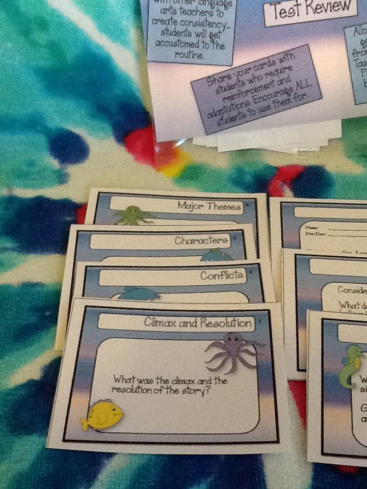 Test Review Task Cards Small Group Learning Center – JAMsCraftCloset