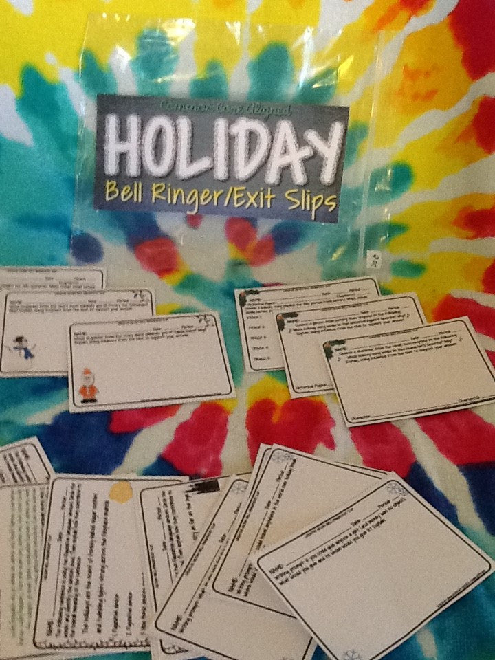 Holiday Bell Ringer or Exit Slips 15 Total – JAMsCraftCloset
