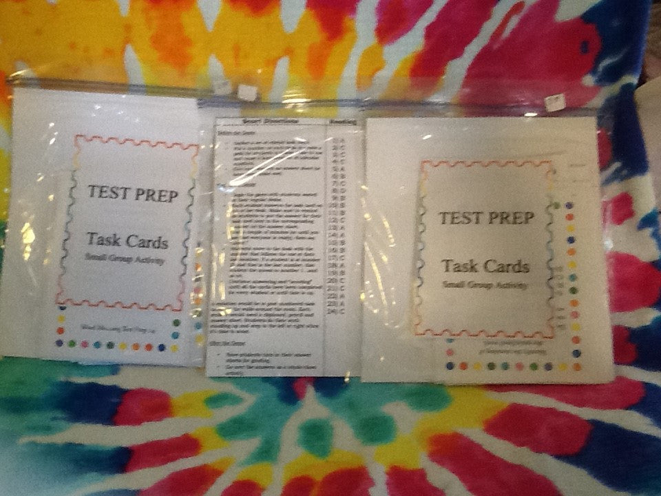 Test Prep Reading Skills Task Cards With ANSWER KEY Small Group Activi ...
