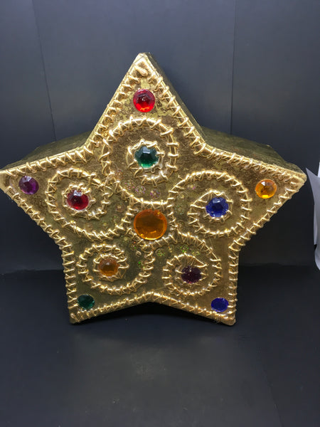 Box Star Shaped Gold With Bling Accents Cardboard Storage Home Decor ...