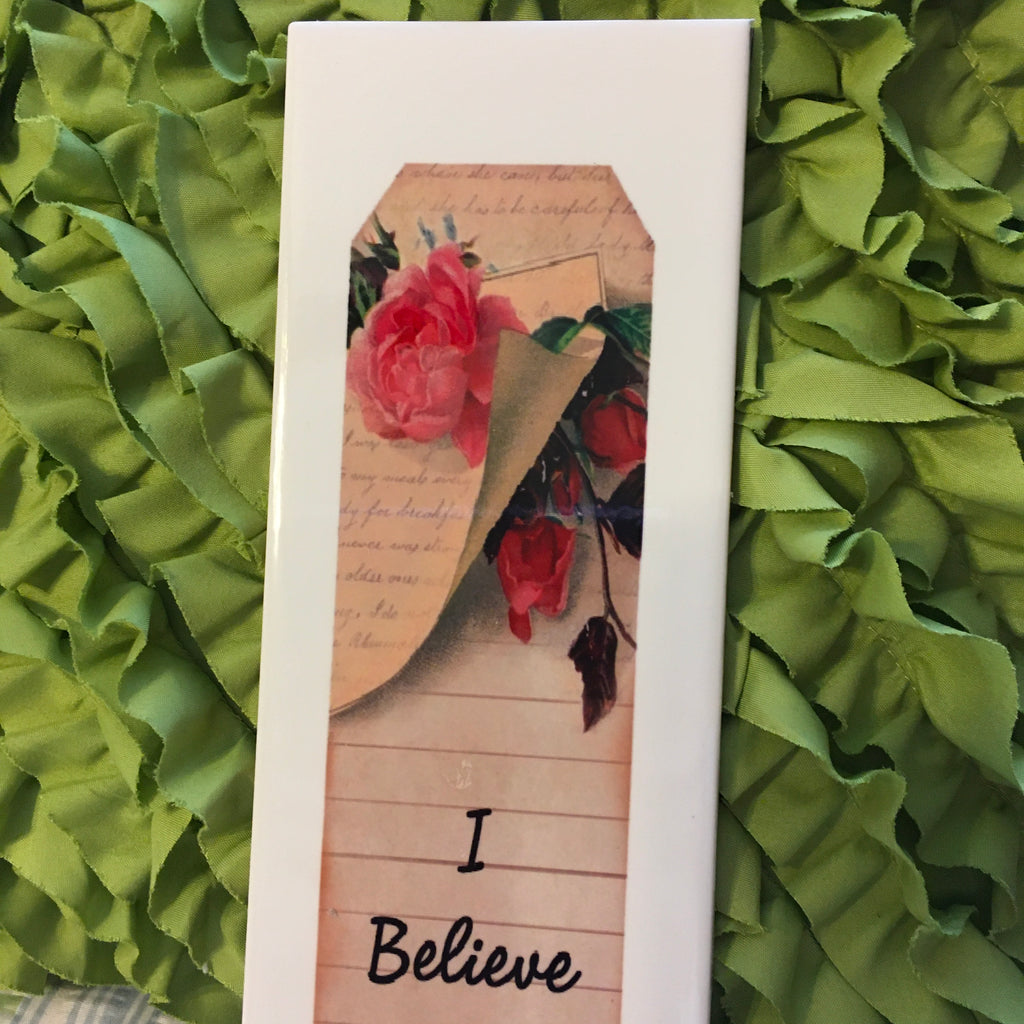 I BELIEVE IN YOU Ceramic Tile Sign Wall Art Wedding Gift Home Decor ...