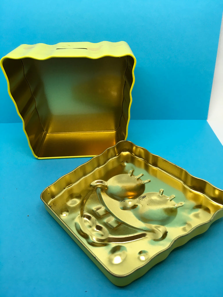 SpongeBob SquarePants Metal Bank Tin Nickelodeon c. 2004 – JAMsCraftCloset