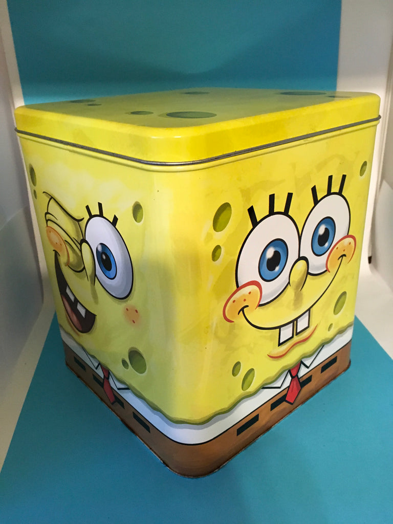 SpongeBob SquarePants Storage Tins c. 2005 – JAMsCraftCloset