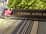 COME AND GET IT Wooden Sign Positive Words Pink Floral Handmade Gift W ...