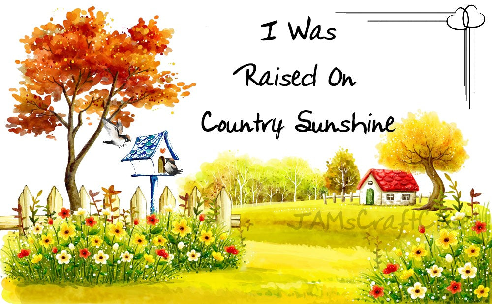 I WAS RAISED ON COUNTRY SUNSHINE Digital Graphic SVG-PNG-JPEG Download ...
