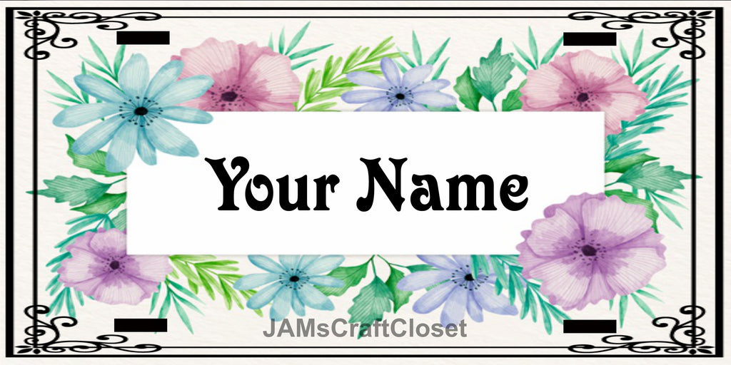 License Plate Personalized Vanity Plate NAME 18 Gift Idea Made By Subl ...