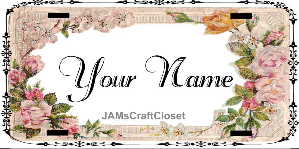 License Plate Personalized Vanity Plate NAME 29 Gift Idea Made By Subl ...