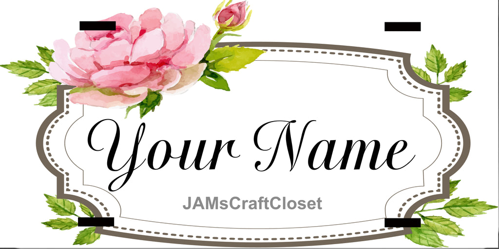 License Plate Personalized Vanity Plate NAME 32 Gift Idea Made By Subl ...