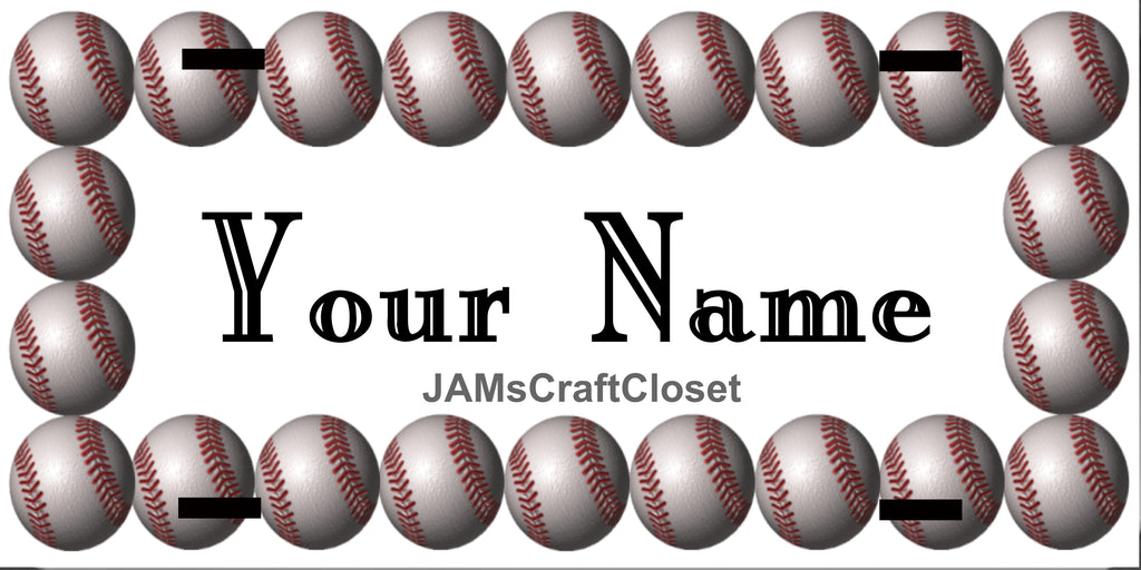 License Plate Personalized Vanity Plate NAME 33 Gift Idea Made By Subl ...