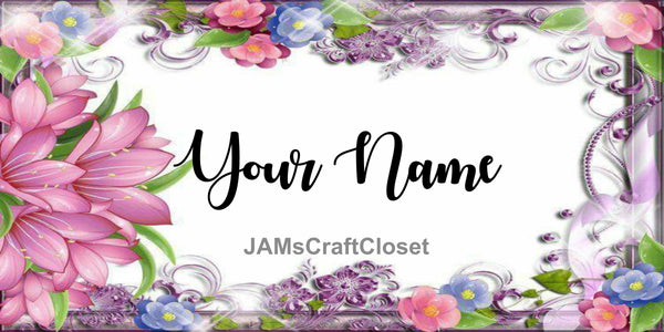 License Plate Personalized Vanity Plate NAME 4 Gift Idea Made By Subli ...