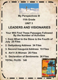 My Perspectives English 3 11th Grade UNITS 1 to 6 from SAVVAS Textbook ...
