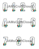 NUMBER SETS Digital Graphic Design Typography Clipart SVG-PNG Sublimat ...