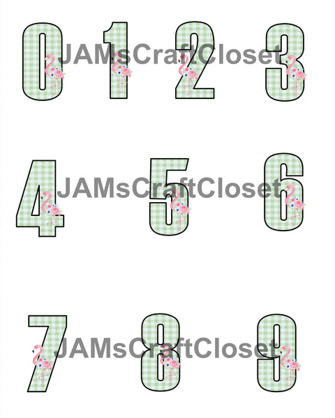 NUMBER SETS Digital Graphic Design Typography Clipart SVG-PNG Sublimat ...