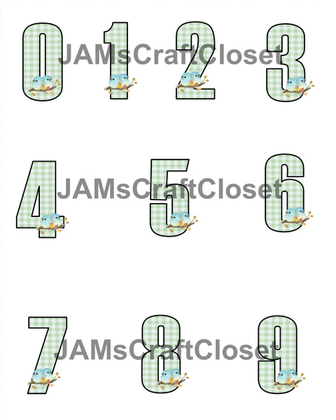 NUMBER SETS Digital Graphic Design Typography Clipart SVG-PNG Sublimat ...