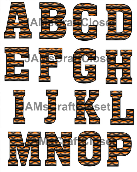ALPHABET SET Digital Graphic Design Typography Clipart SVG-PNG Sublima ...