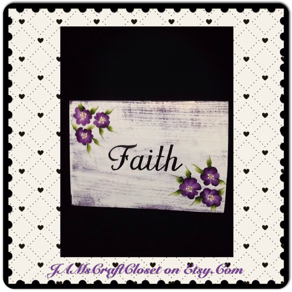 Wooden Sign Positive Word Signs Handmade Hand Painted Wall Art ...