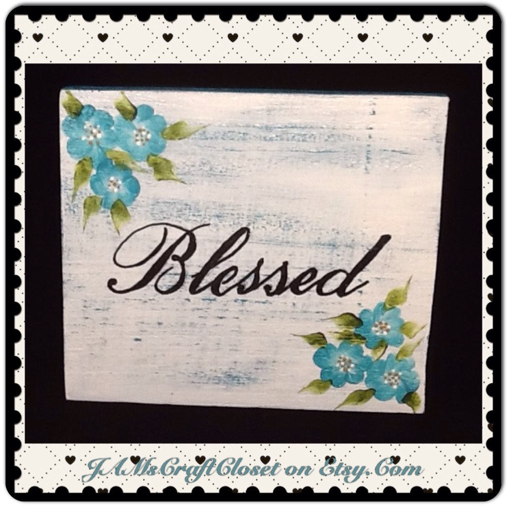 Wooden Sign Positive Word Signs Handmade Hand Painted Wall Art ...