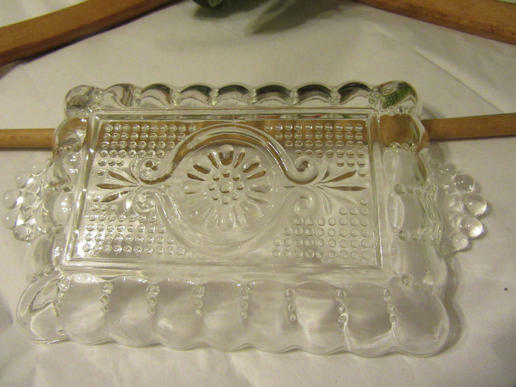 Tray or Dish Relish Rectangle Clear Glass Vintage – JAMsCraftCloset
