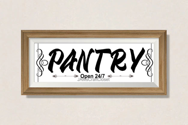 BUNDLE PANTRY SIGNS Digital Graphic Design Kitchen Decor Wall Art Down ...