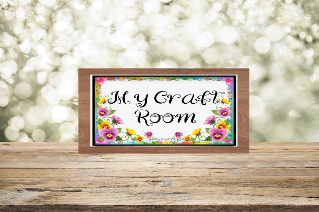 BUNDLE MY CRAFT ROOM SIGNS Digital Graphic Design Crafters Wall Art Do ...
